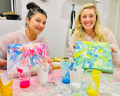 Unique Fluid Art Pouring Workshops for Adults in Sydney | PLAYCARNIVAL